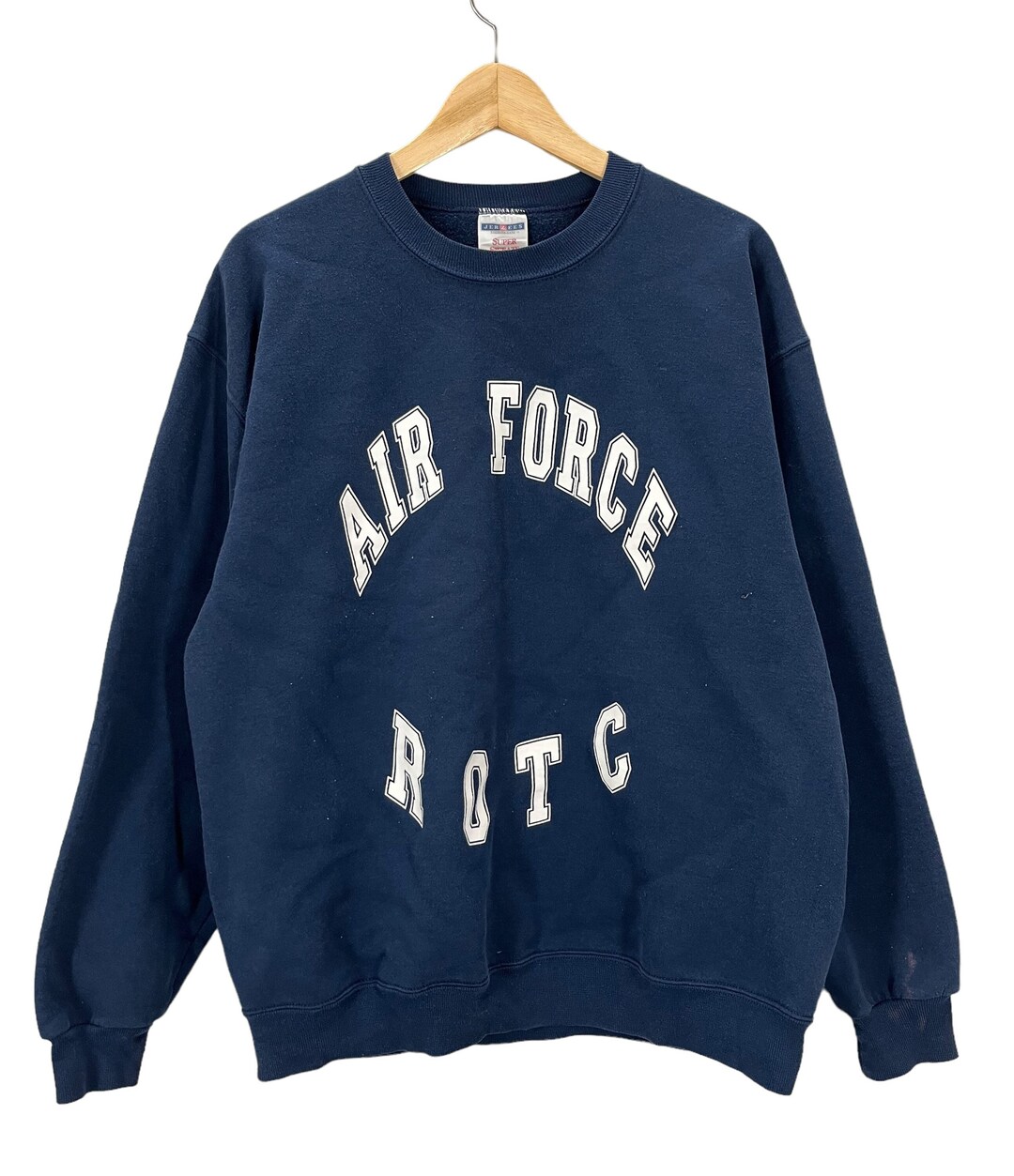 Vintage Air Force USAF ROTC Blue Crewneck Sweatshirt Fits M/L - Etsy