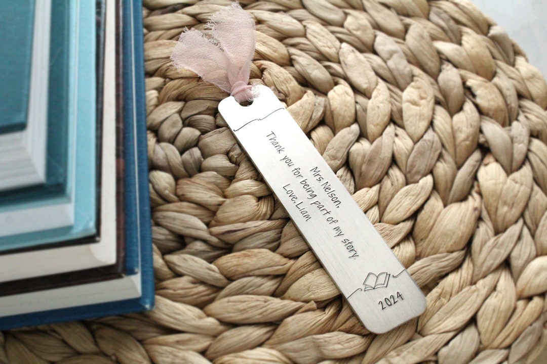 Teacher Bookmark, Thanks for Helping Me Grow, Teacher Gift, Hand ...