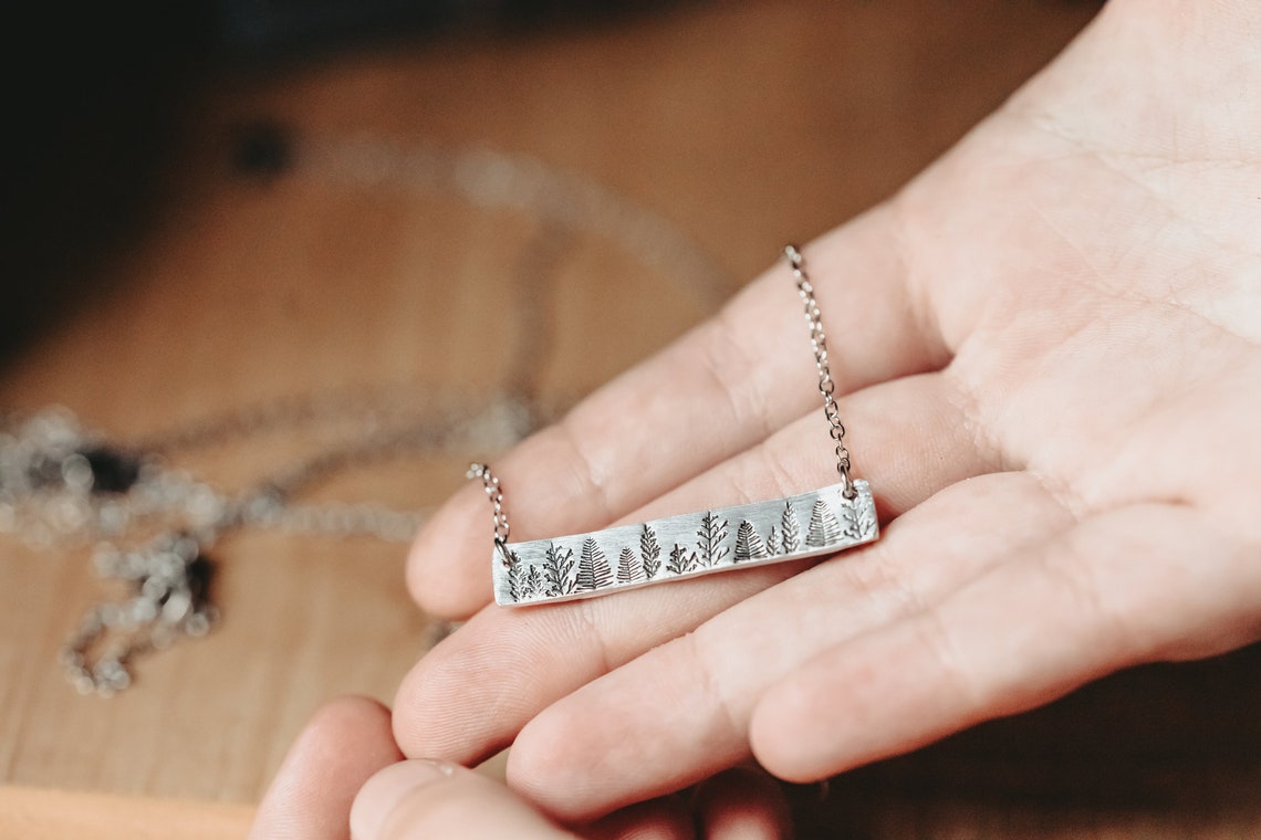 Forest Jewelry Tree Necklace Forest Ring Gift for Nature | Etsy