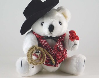 Cowboy teddy bear | Etsy