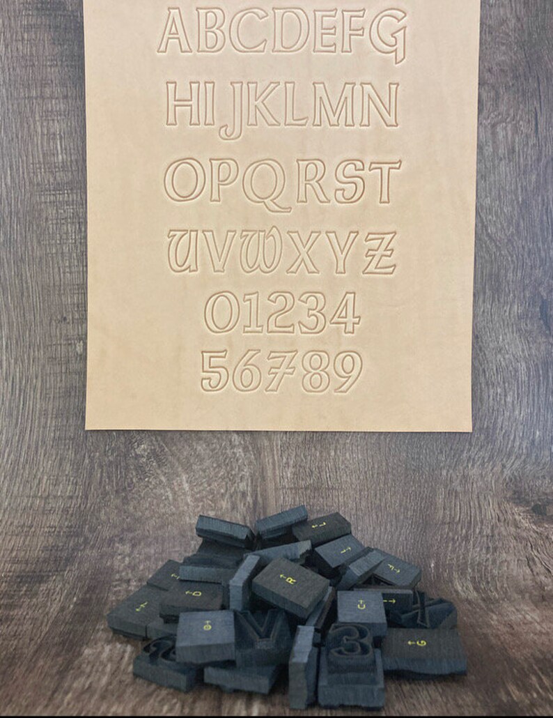 1 Tall DELRIN Alphabet/letter Embossing Plate Set - Etsy