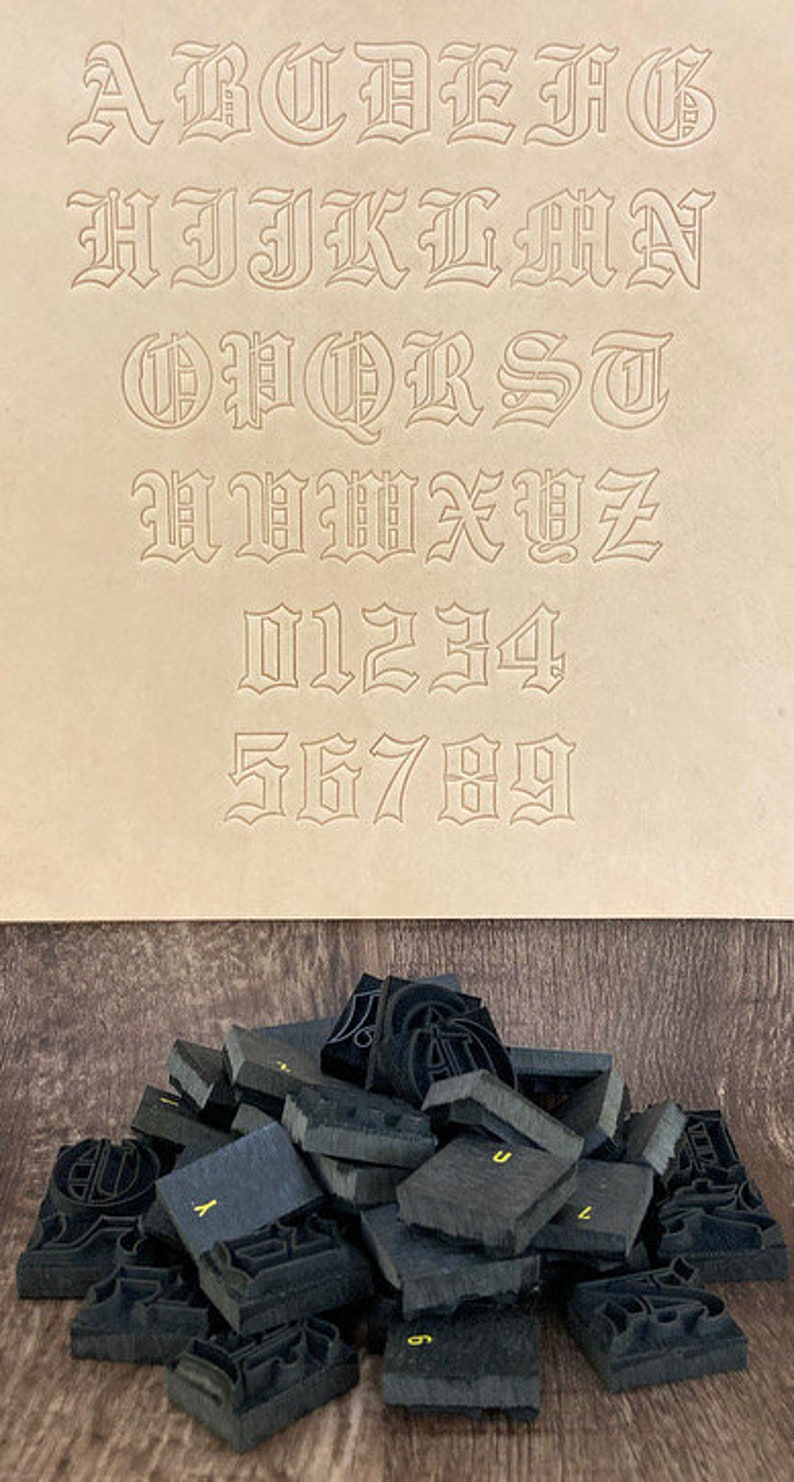 1" Tall DELRIN Alphabet/letter Embossing Plate Set - 22(B) - Etsy