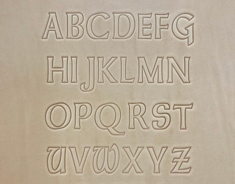 1 Tall DELRIN Alphabet/letter Embossing Plate Set - Etsy