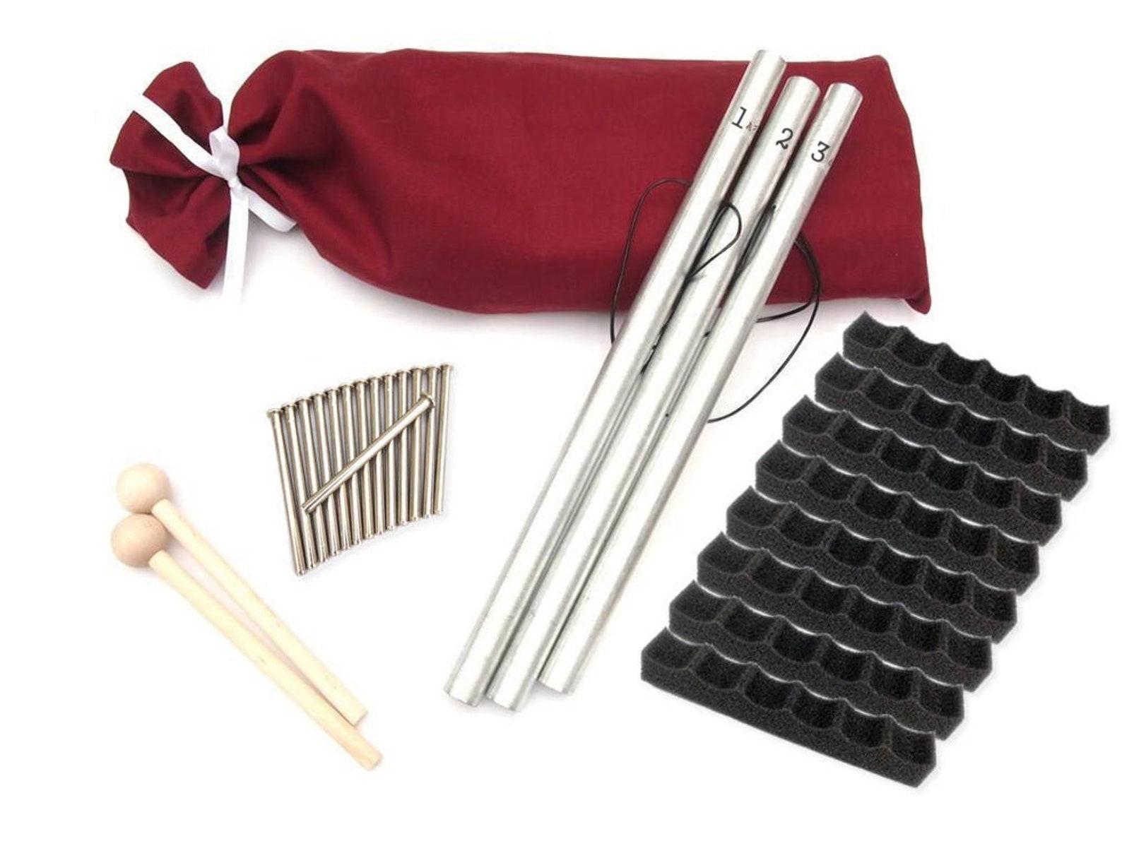 Pipe Chimes, Bag, Metal Strikers, Holders, Mallets - Etsy