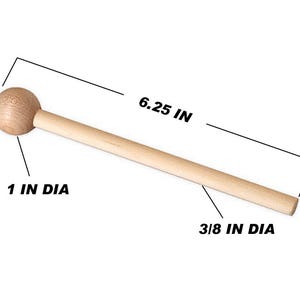 Round Wooden Mallets for Pipe Chimes - Etsy
