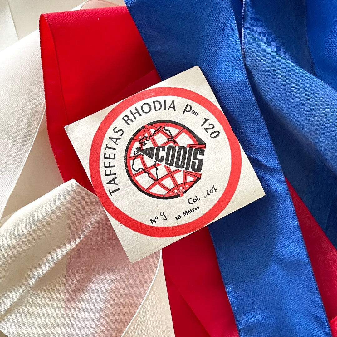 7 Meter Trio French Vintage Tricolour Ribbon Bastille Day - Etsy