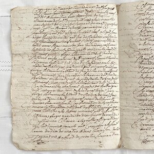 1740 French Antique Sheet Legal Document - Etsy