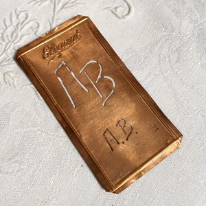 Choose Vintage Copper Stencil, Embroidery Monogram, Initial. - Etsy