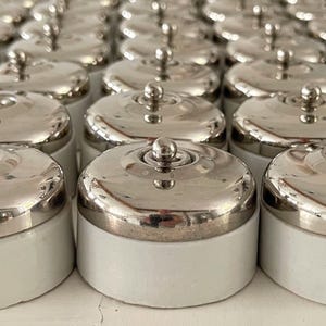 French Vintage Brass / Porcelain Light Switch - Etsy