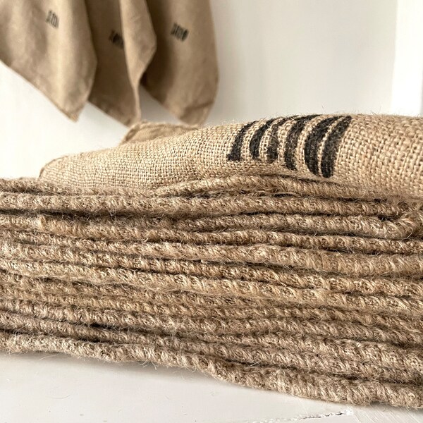 Hessian Cushion - Etsy