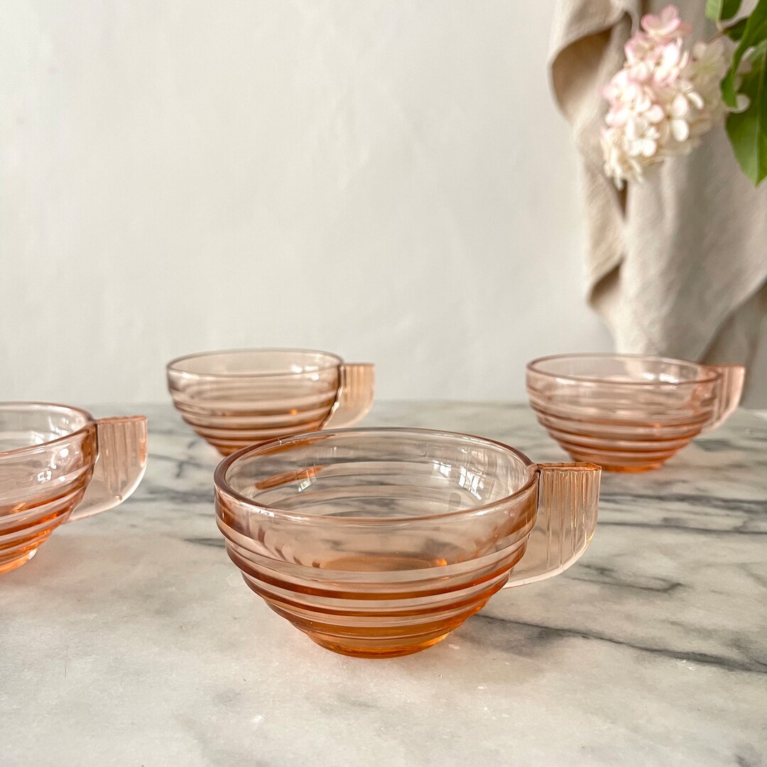 8 French Art Deco Cups, Coffee Cups or Tea Cups, Dessert Cups - Etsy