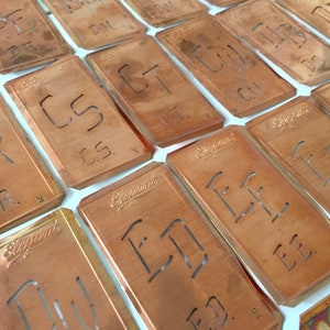 Choose Vintage Copper Stencil, Embroidery Monogram, Initial. - Etsy