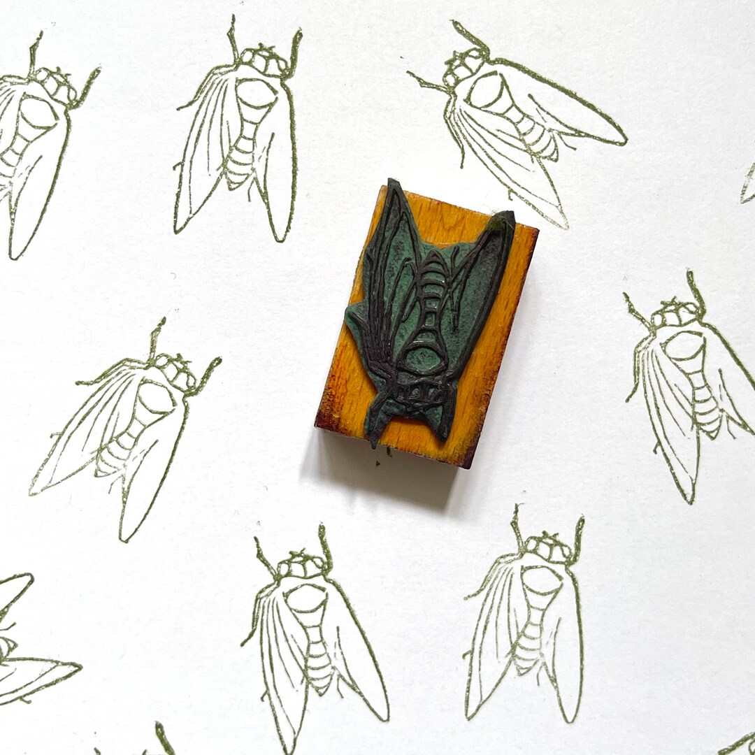 French Vintage School Stamp Fly, Wasp, Insect - Etsy