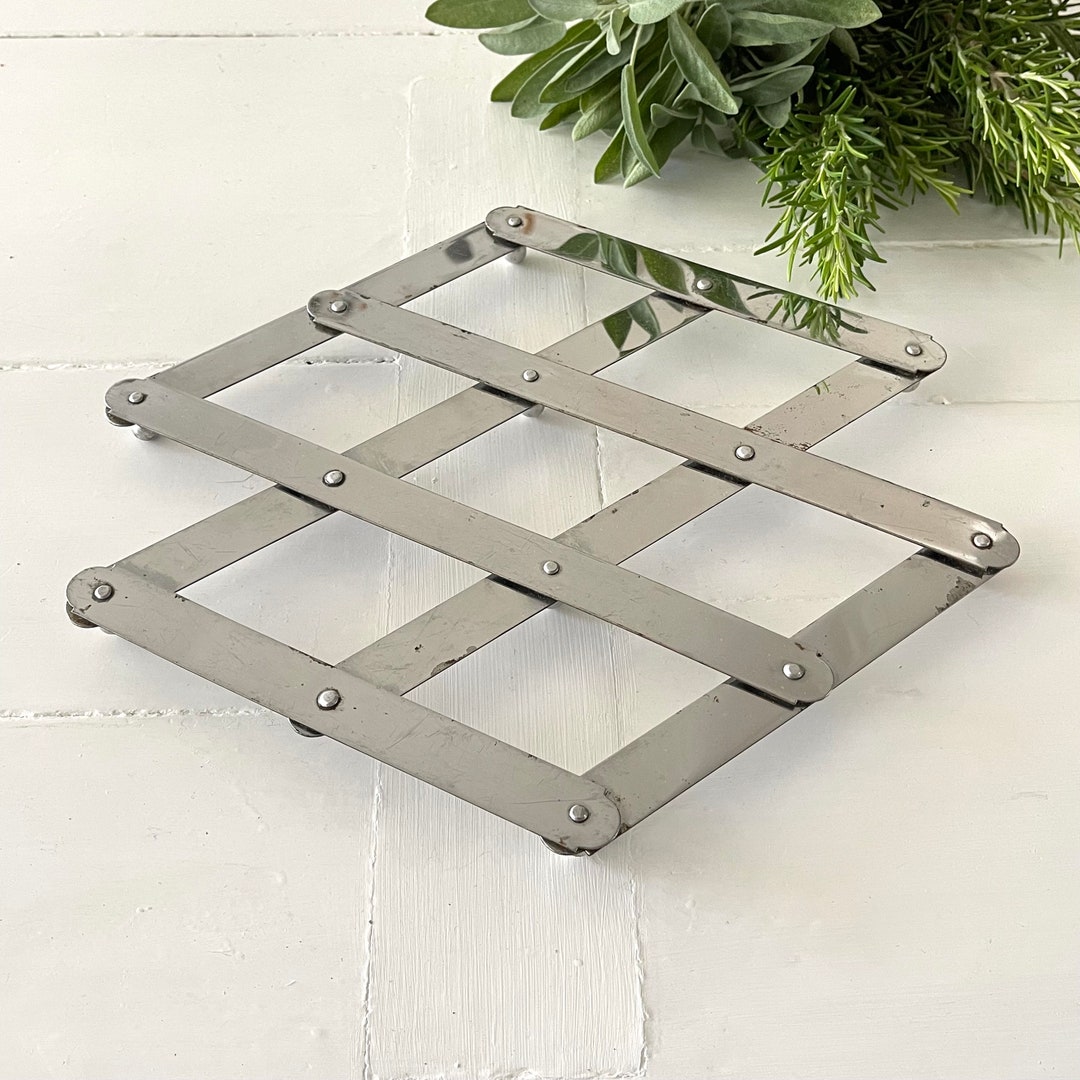 French Art 'deco' Folding Trivet, Pot Stand - Etsy