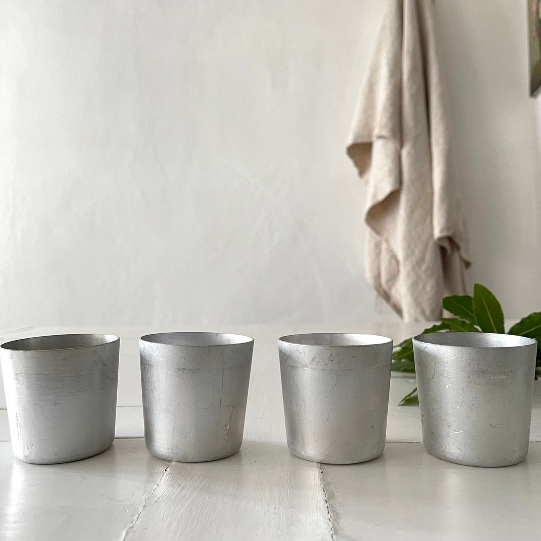 4 French Vintage Dariole Moulds, Cake Molds, Timbales, Night Light ...