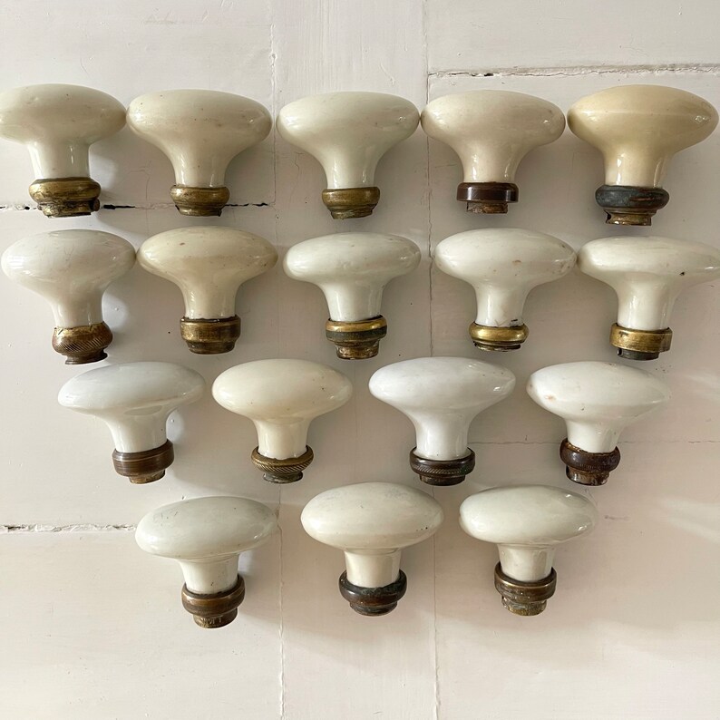 French Vintage Porcelain Door Knob - Etsy