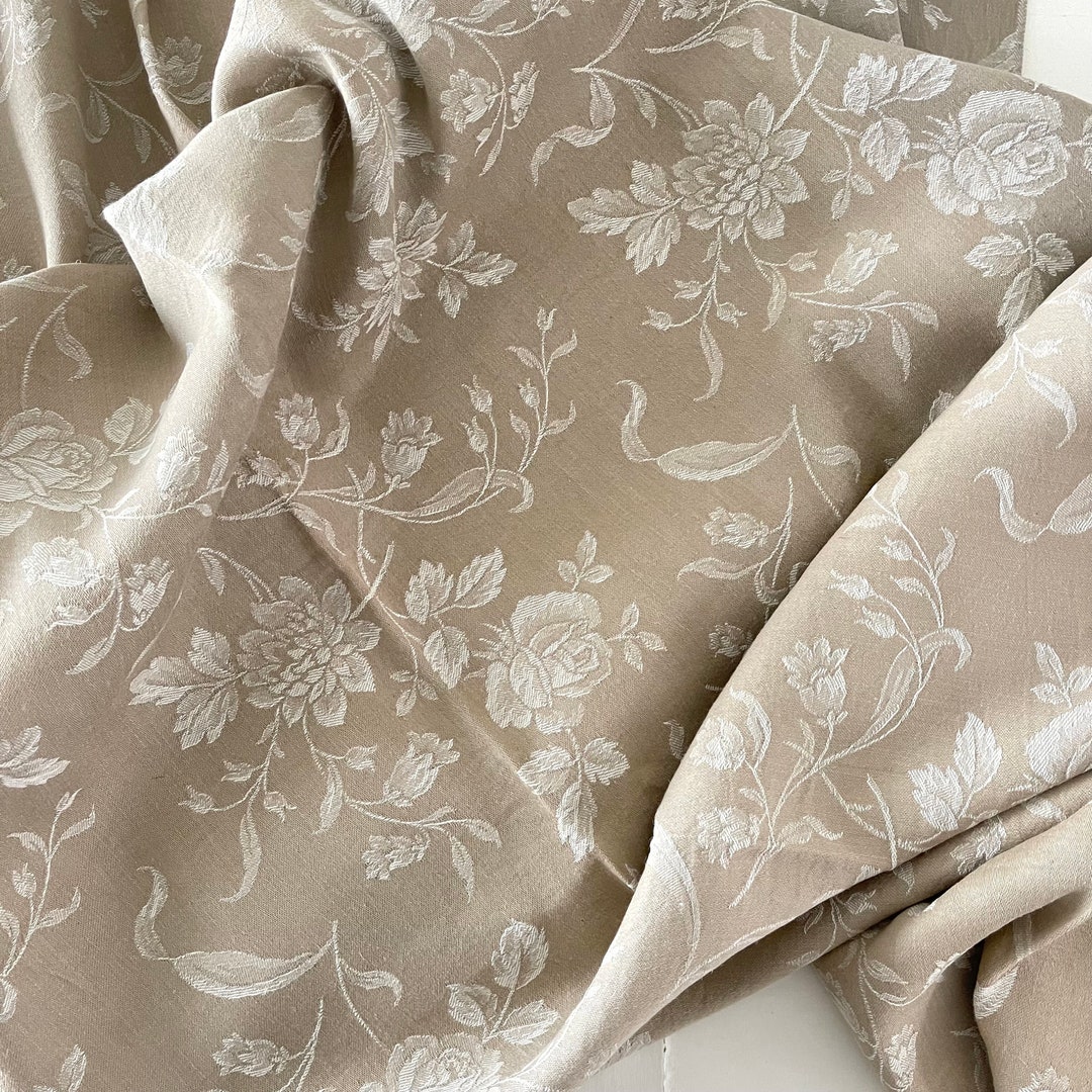 French Antique Linen Damask, Toile De Matelas - Etsy