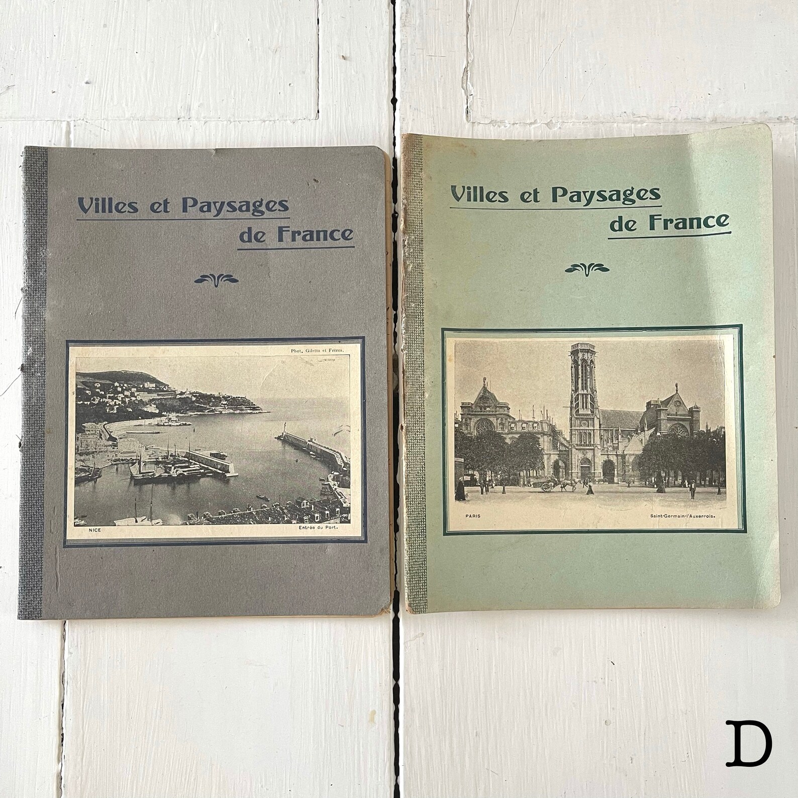 Pair of 1920's French Antique School Books Exercise - Etsy