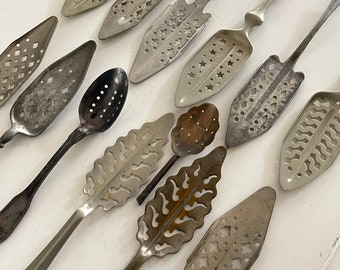 Antique 1900s French Absinthe Spoons Set of 2 - Etsy