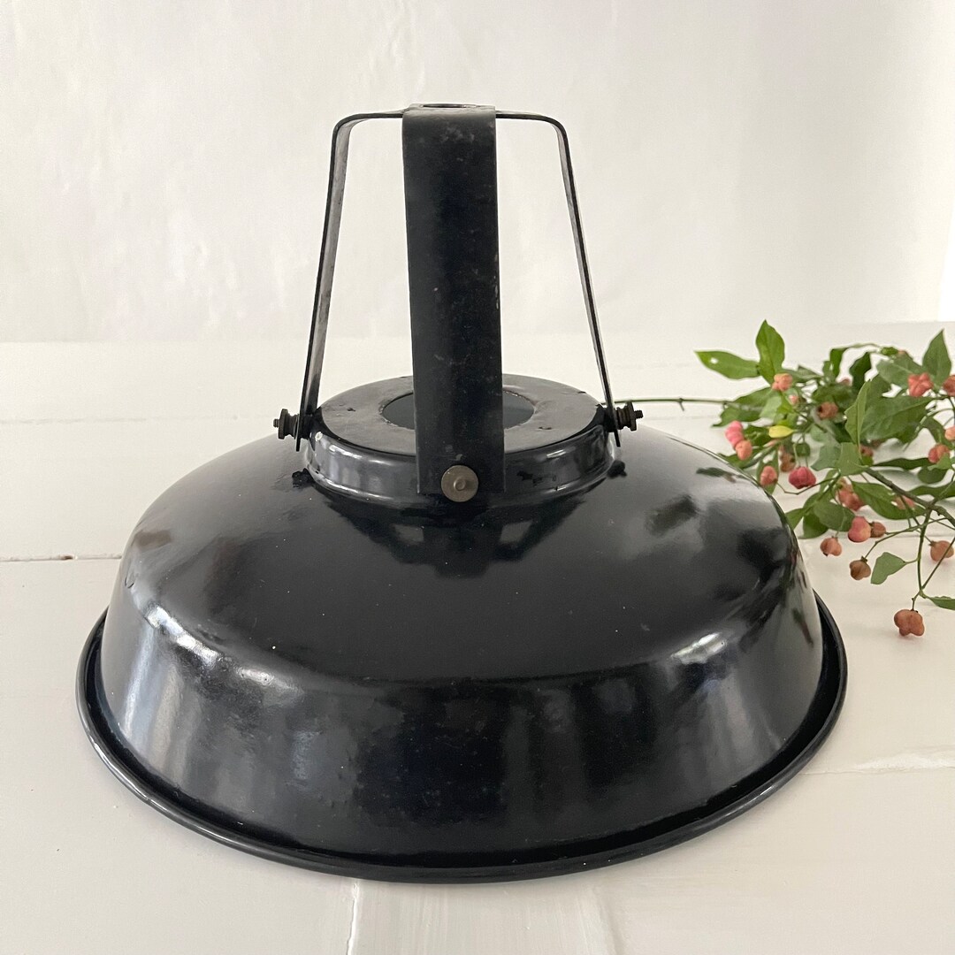 12 French Vintage Industrial Enamel Lamp Shade - Etsy