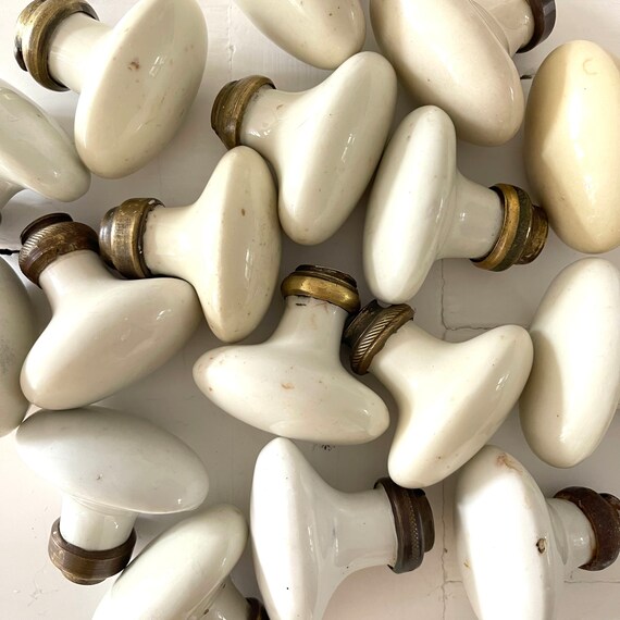 French Vintage Porcelain Door Knob - Etsy