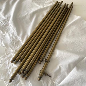 21 French Antique Café Rod, Pot Rack, Stair Rod With Fixing Loops - Etsy UK
