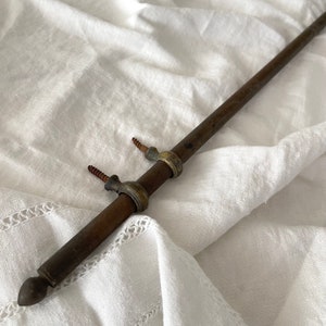 23 French Antique Cafe Rod, Pot Rack, Stair Rod With Fixing Loops - Etsy