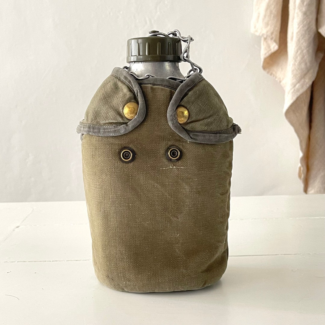 French Vintage Military Flask / Gourd - Etsy