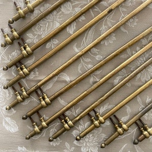 25" French Antique Café Rod, Pot Rack, Stair Rod With Fixing Loops - Etsy