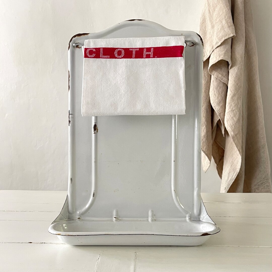 French Antique Enamel Utensil Rack - Etsy