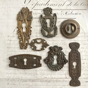 French Antique Escutcheon Plate Listing 1 - Etsy