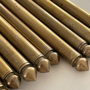 27 1/2" French Antique Café Rod, Pot Rack, Stair Rod With Fixing Loops ...