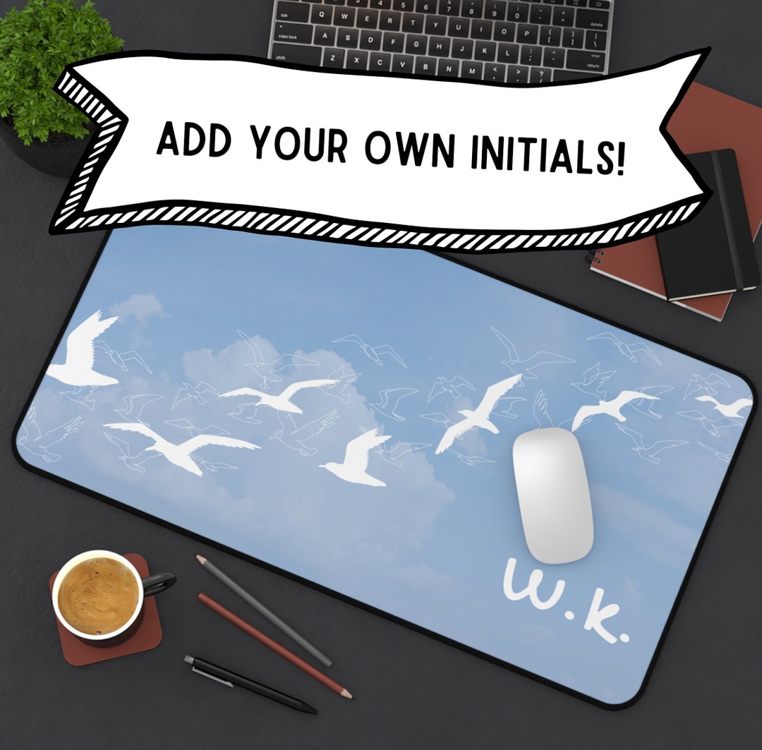 1989 Era Seagull Initial Desk Mat Cute Desk Mat Mousepad Large Mousepad ...