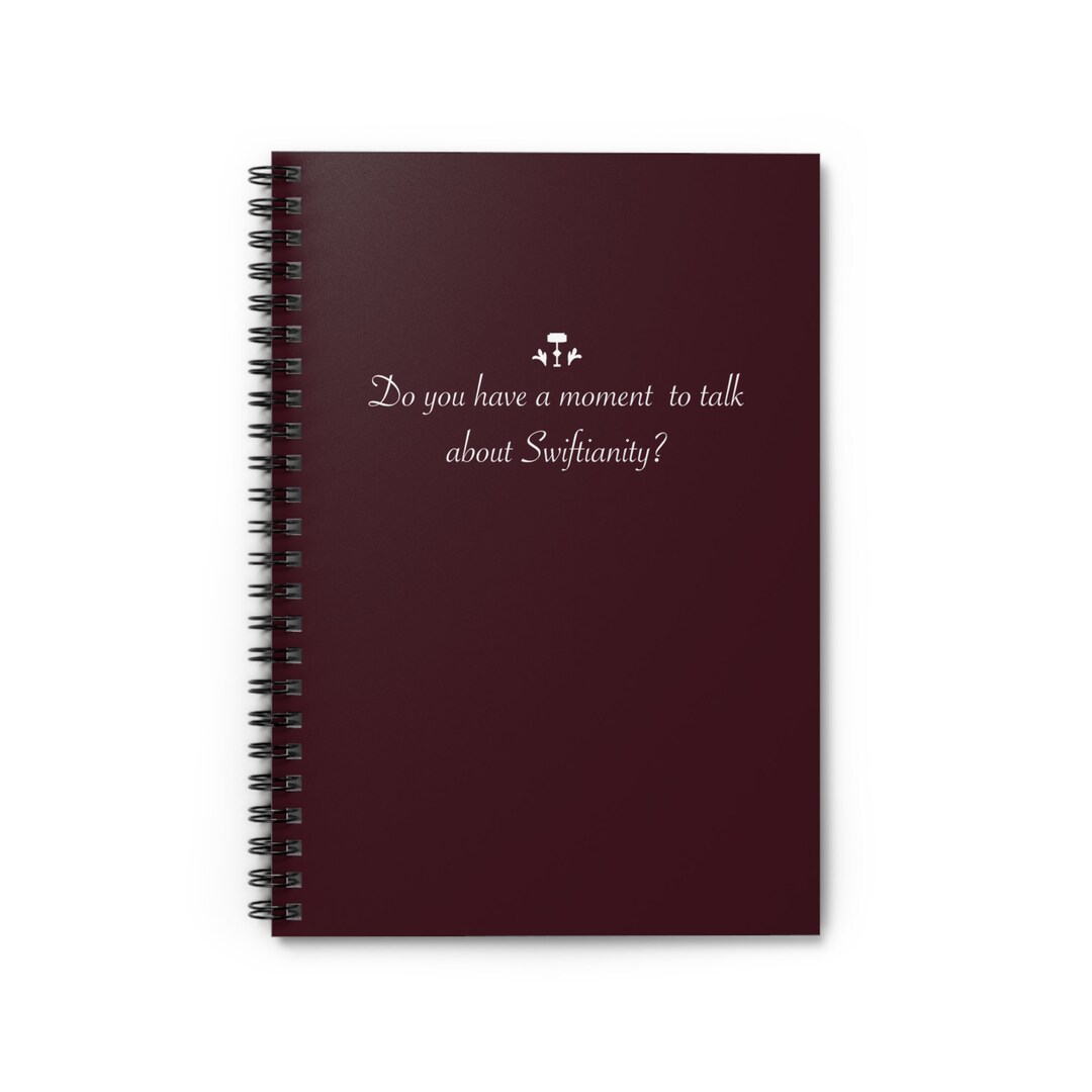 Swiftianity Spiral Notebook Taylor Swiftie Merch - Etsy