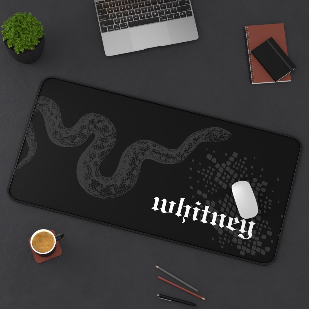 Personalized Blackout Snake Desk Mat Black Friday - Etsy
