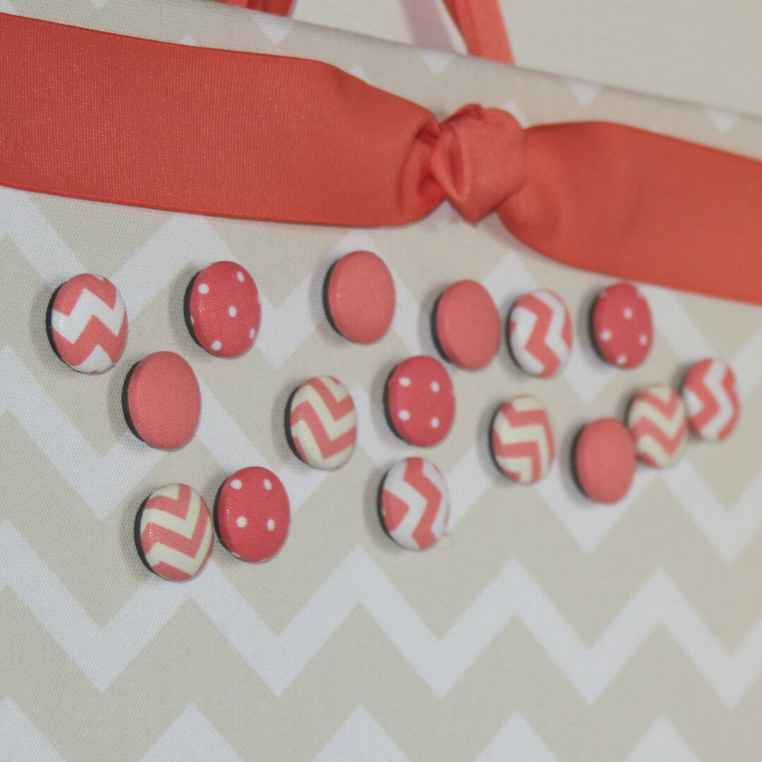 Cute Magnets, Fabric Covered Button Magnets, Set of Refrigerator ...