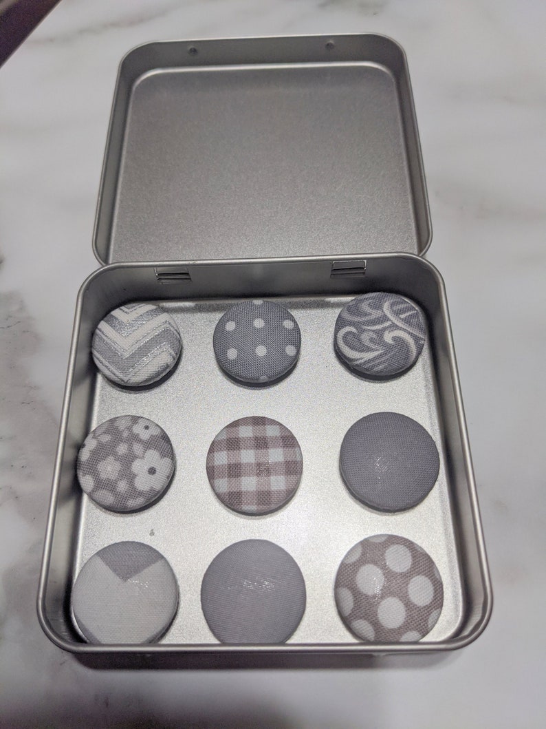 Strong Magnets Gray Magnets Office Magnets Cute Magnets - Etsy