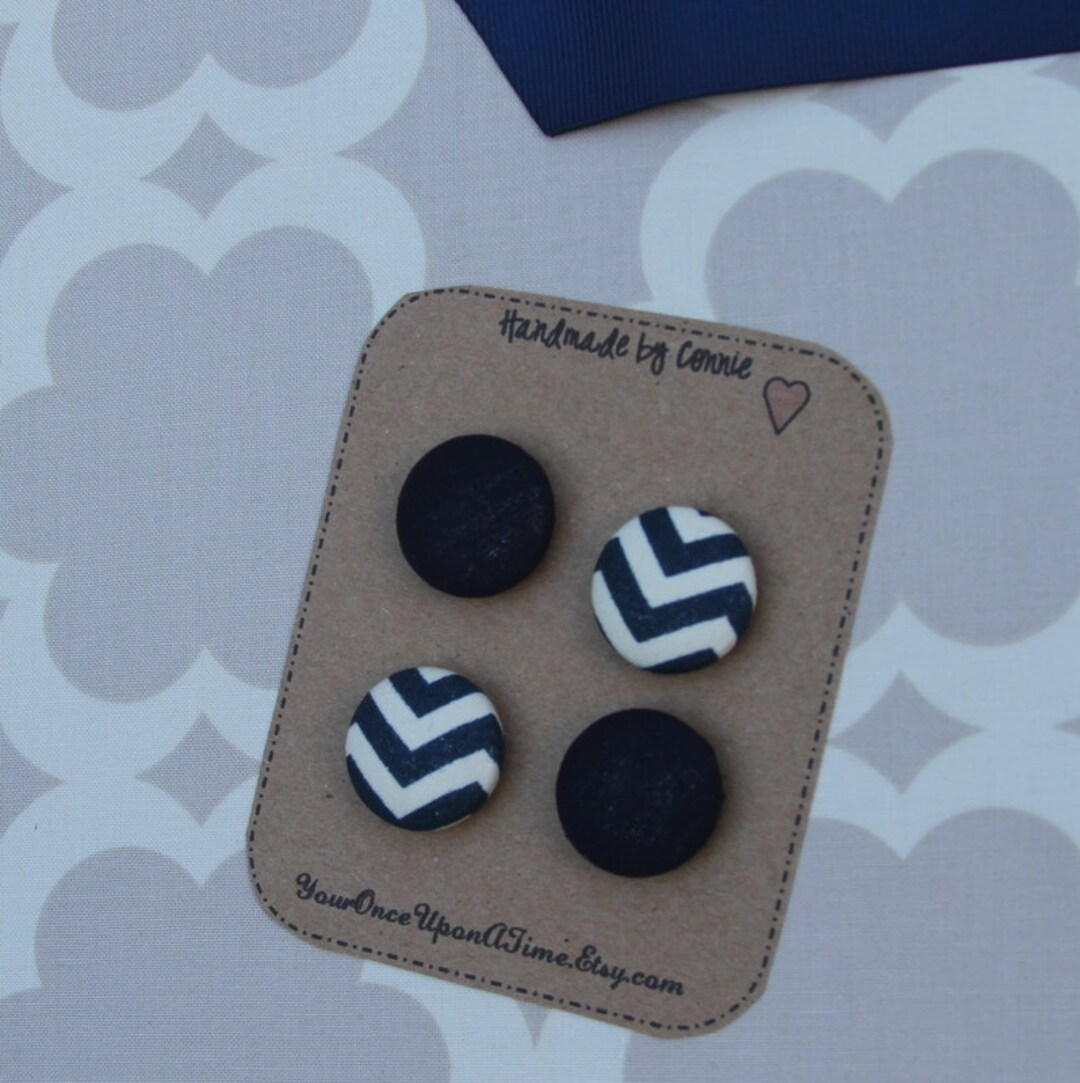 Strong Magnets, Fabric Covered Button Magnets, Set of 4, Refrigerator ...