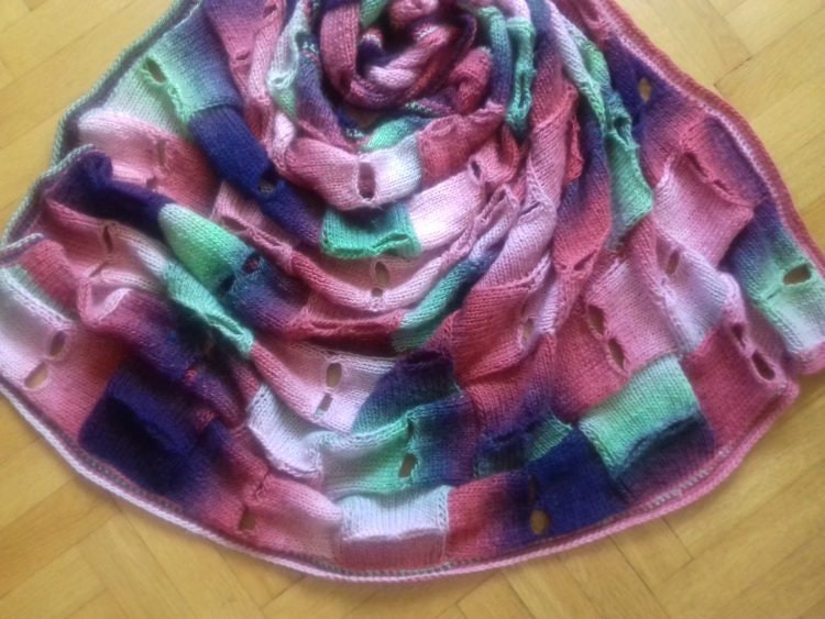 Knitting Pattern #58-ENTRELAC Blanket-by Asmartpattern.detailed ...