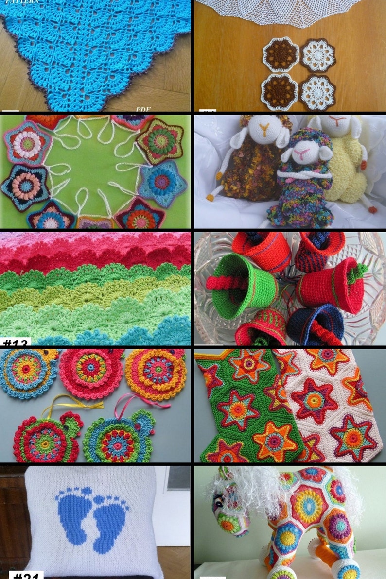 Crochet Patterns Pick Any 5 Crochet Patterns Bundle From - Etsy