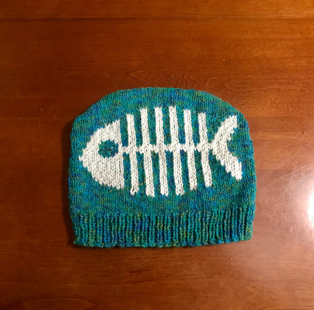 HANDKNIT: Fishbone Hat - Etsy
