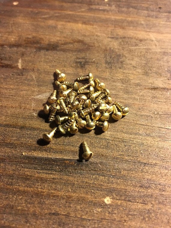 Small Rustic Style Screws for Small Hardware Antique Style - Etsy