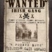 Irish Gang Wanted Sign Irish Mob Wanted Poster Vintage Man - Etsy