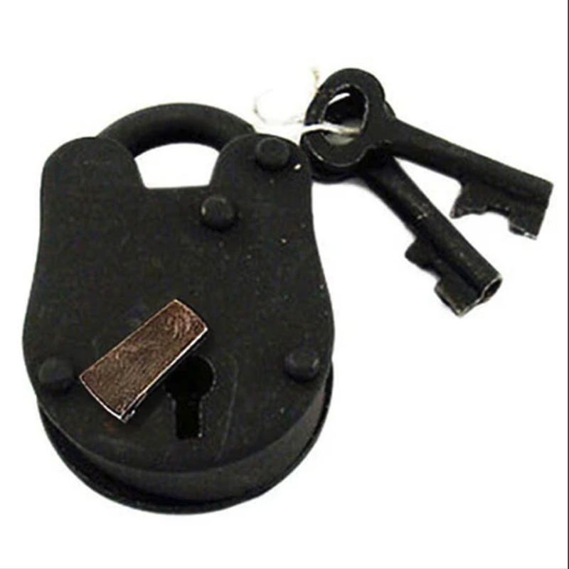 Rustic Cast Iron Lock - Etsy