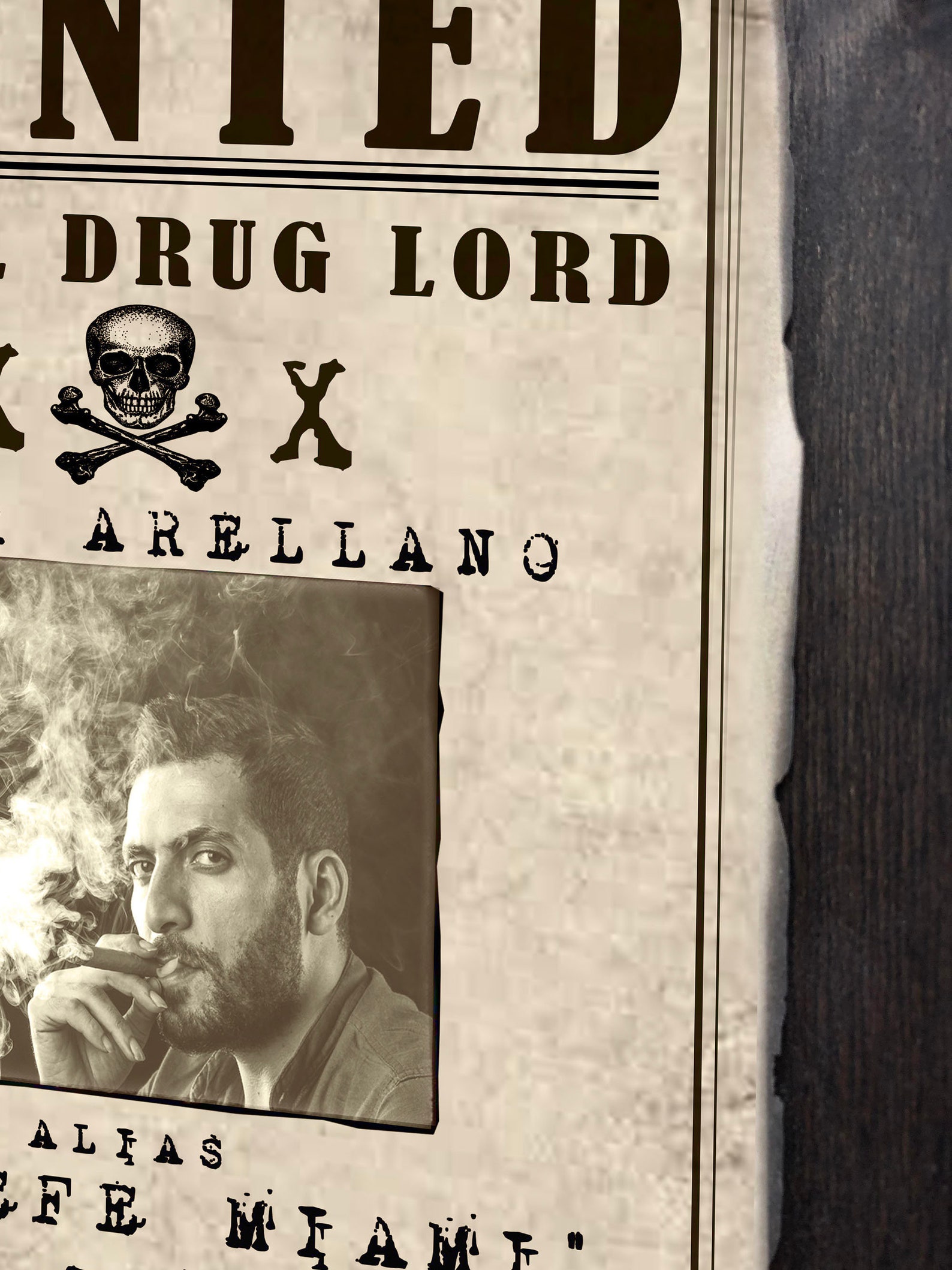 Mexican Cartel Wanted Sign Wanted Poster Rustic Vintage Man Cave Sign ...