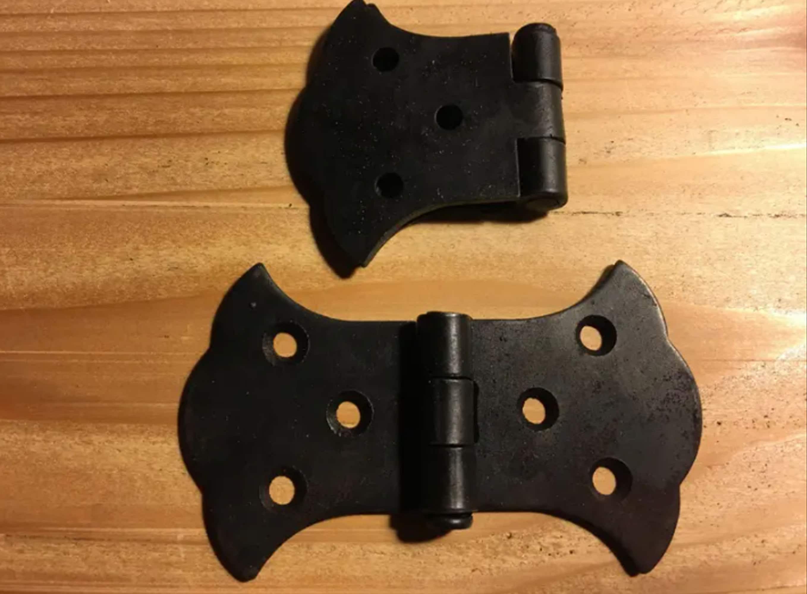 Cast Iron Hinge - Black Iron Hinge - Trunk Hinge - Cast Iron Hardware ...