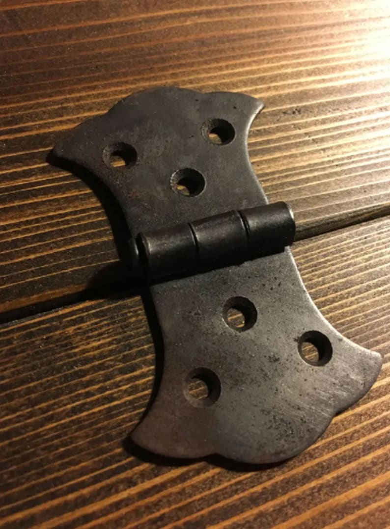 Cast Iron Hinge - Black Iron Hinge - Trunk Hinge - Cast Iron Hardware ...