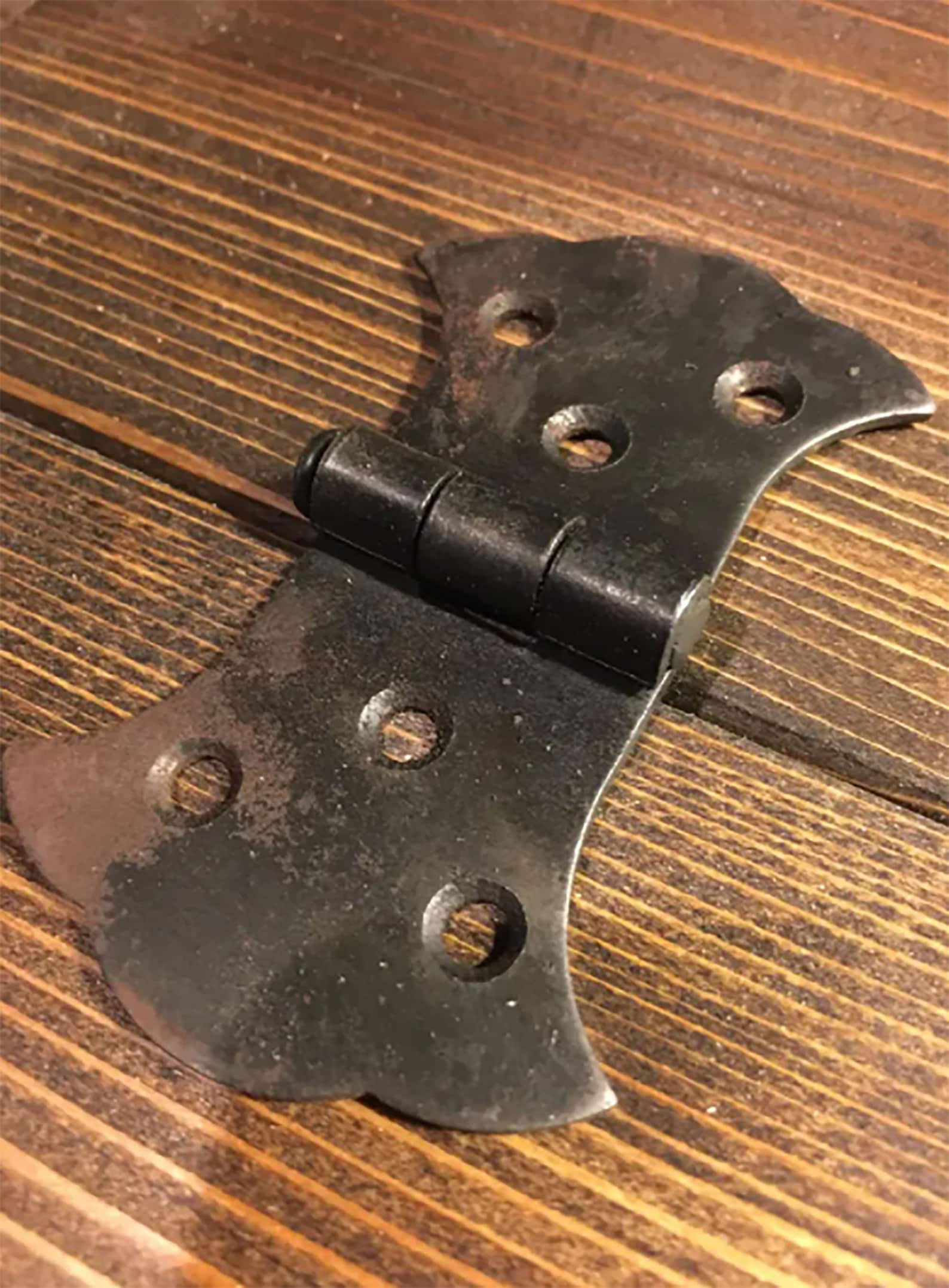 Cast Iron Hinge - Black Iron Hinge - Trunk Hinge - Cast Iron Hardware ...