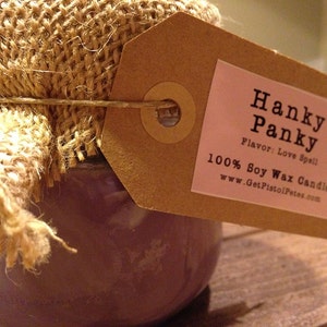 Love Spell Hanky Panky Soy Wax Candle - Love Spell Scented Candle - Etsy