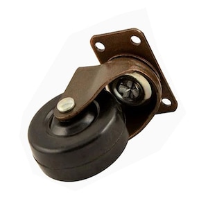 Antique Style Bronze Swivel Casters 4 Pack - Rubber Wheel Casters ...